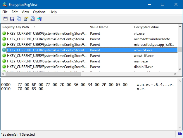[B! Windows] 暗号化されたレジストリ項目をスキャンして復号できるツール「EncryptedRegView」 - 窓の杜