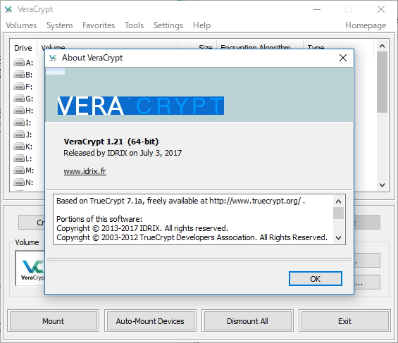 無償の暗号化ドライブ作成ツール「VeraCrypt」v1.20が公開 ～暗号化処理が高速化 - 窓の杜