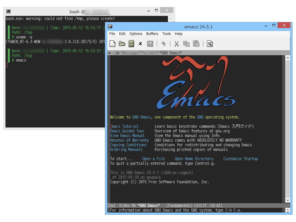 Windows環境へ「Cygwin」「Emacs」を手軽に導入できる「gnupack」がv13.00に - 窓の杜