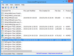 Executedprogramslist