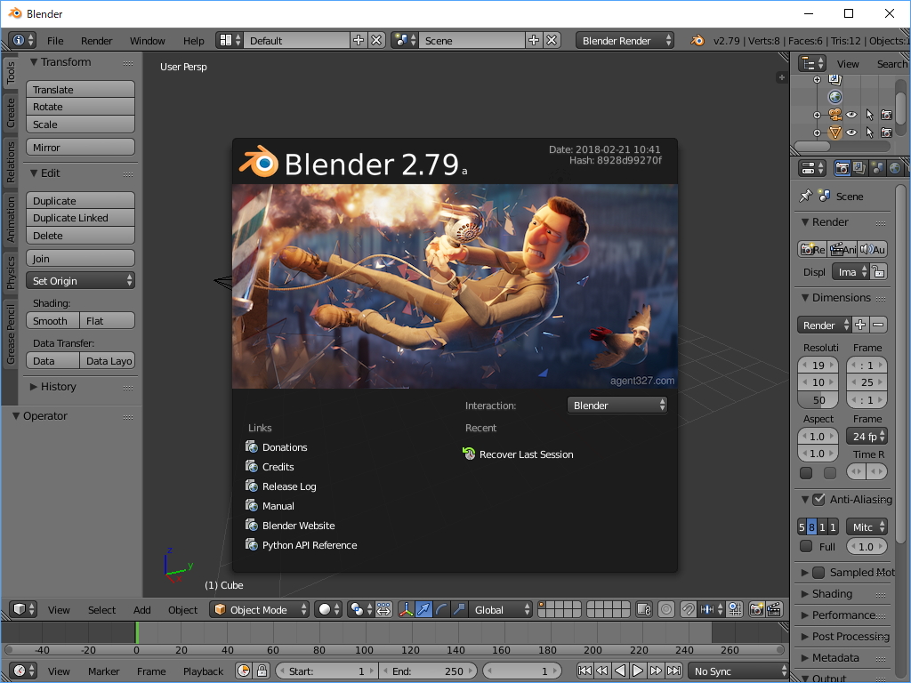 3Dモデリングソフト「Blender」v2.79aが公開 ～Talosが指摘したセキュリティ問題を修正 - 窓の杜