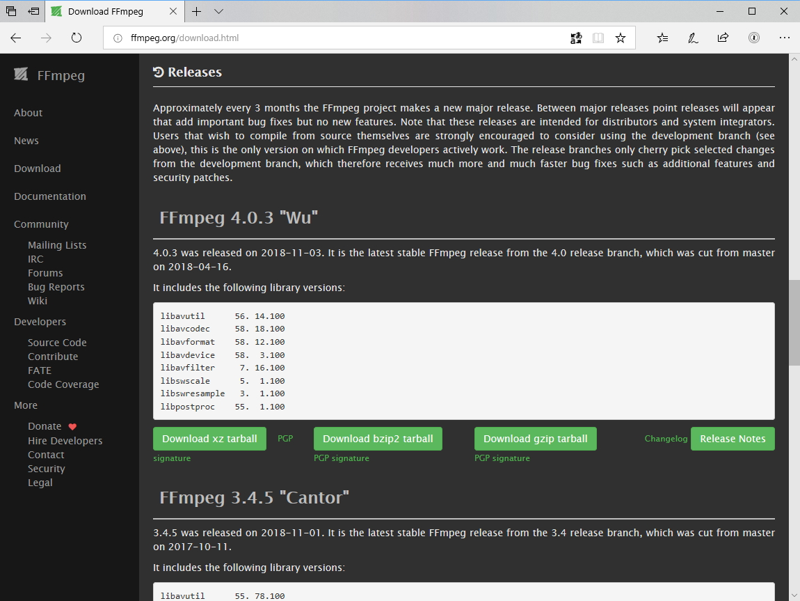 [B!] オープンソースのマルチメディアフレームワーク「FFmpeg」v4.0.3が公開 - 窓の杜