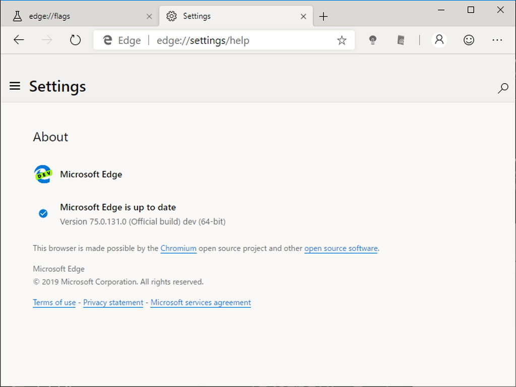 Dev版「Microsoft Edge Insider」に初の更新 ～Canary版は32bitデバイスをサポート - 窓の杜