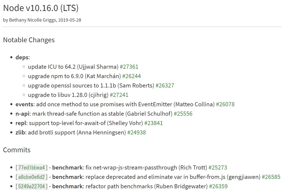 サーバーサイドJavaScript環境「Node.js」v10.16.0 ほか - ダイジェストニュース - 窓の杜