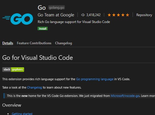 プログラミング言語「Go」のVisual Studio Code拡張機能がMicrosoftからGoプロジェクトへ移管 - 窓の杜