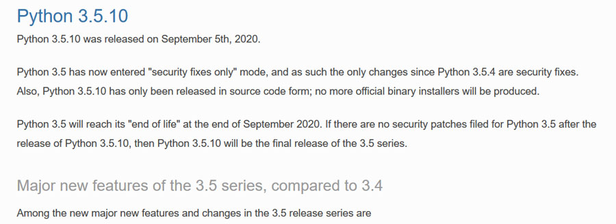 「Python」v3.5.10が公開 ほか - ダイジェストニュース - 窓の杜