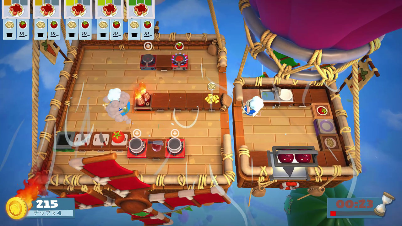 2人の料理人を並行操作する大忙しな料理アクション「Overcooked! 2」 - 初月100円！オススメGame Pass作品 - 窓の杜