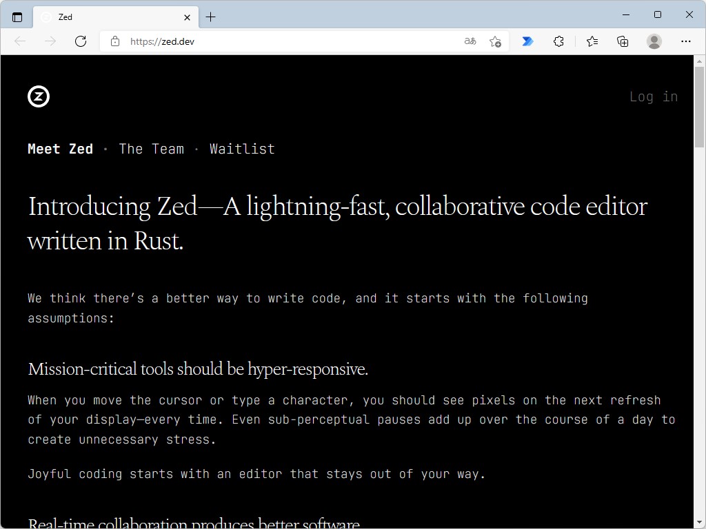 「Atom」の開発者が究極のコードエディターを目指す ～「Zed」の開発が始動 - やじうまの杜 - 窓の杜