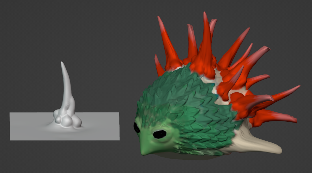 「Blender 3.5」の新機能！ スカルプトで簡単に形状を加えられるVDMブラシを解説 - Blender ウォッチング - 窓の杜