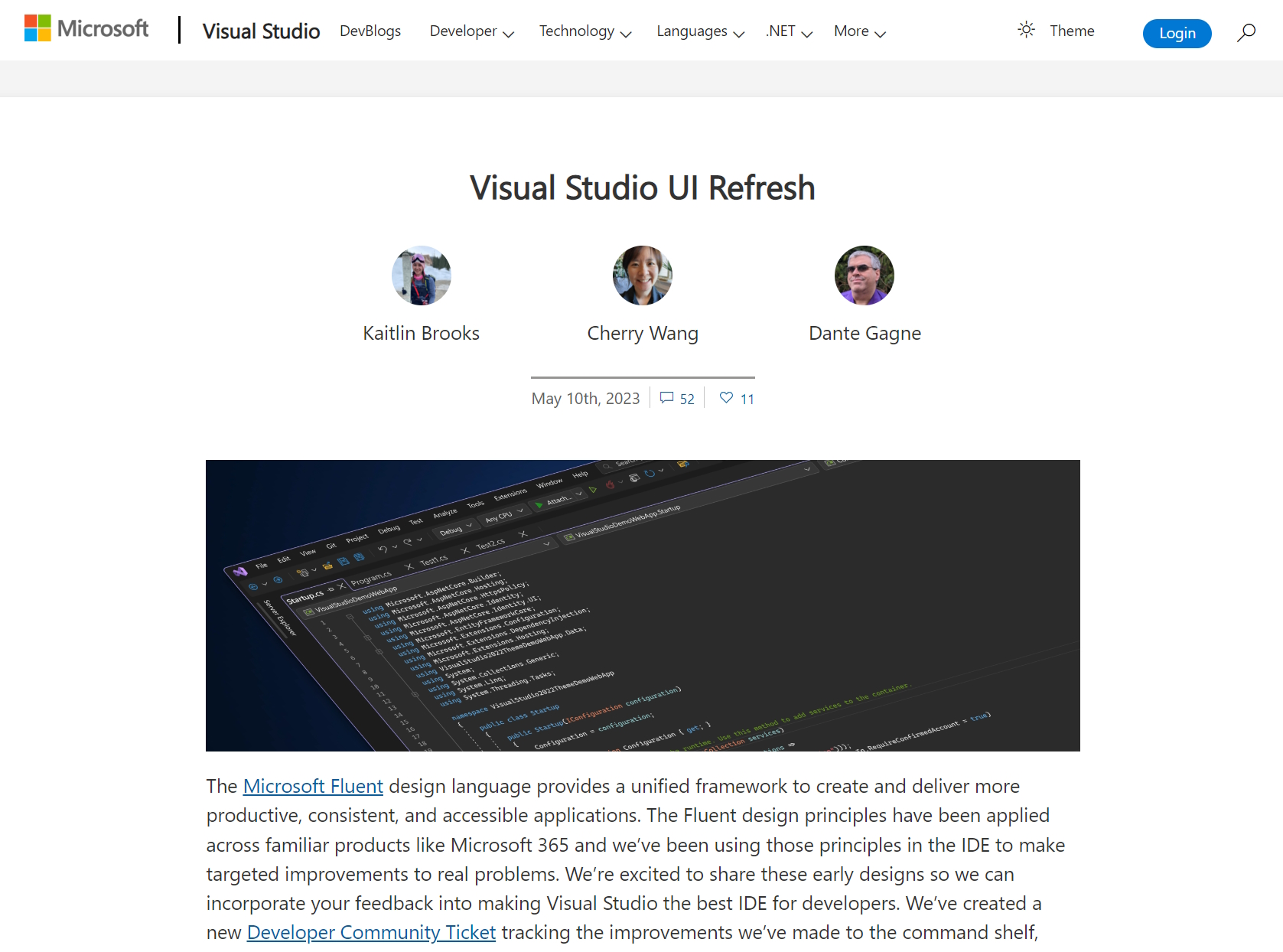 Microsoftが「Visual Studio」のUIデザイン変更案を公開 ほか - ダイジェストニュース - 窓の杜