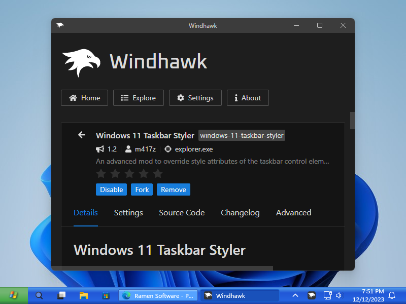 システムカスタマイズツール「Windhawk」でタスクバーを「Windows XP」風に - 窓の杜