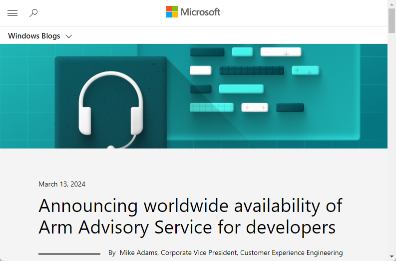 Microsoft、「Arm Advisory Service」を世界中で正式提供 ほか - ダイジェストニュース - 窓の杜