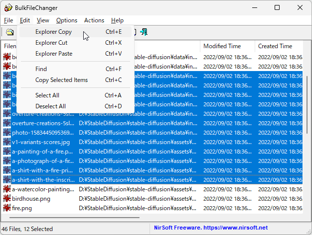 複数フォルダーのファイル一覧を表示して属性変更やコピーができる「BulkFileChanger」v1.73 ほか - ダイジェストニュース - 窓の杜