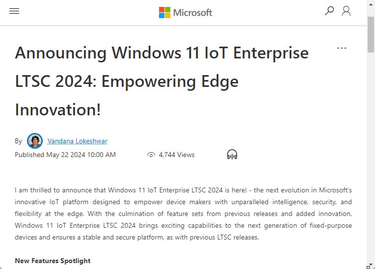 「Windows 11 IoT Enterprise LTSC 2024」がリリース ほか - ダイジェストニュース - 窓の杜