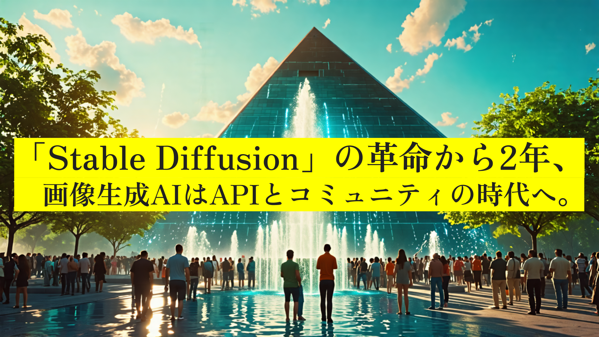 [B! ai] 「Stable Diffusion」の革命から2年、画像生成AIはAPIとコミュニティの時代へ【生成AIストリーム】