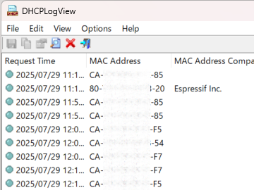 手軽に扱えるDHCPリクエストのログ採取ツール「DHCPLogView」【レビュー】 - 窓の杜