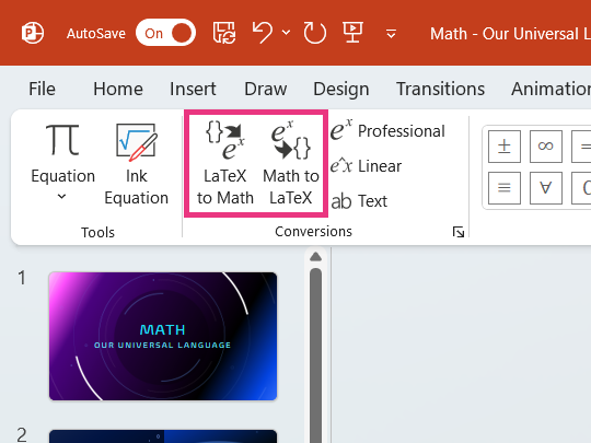 [B! 数式] 「Excel」「PowerPoint」もLaTeX記法に対応 ～「Microsoft 365」の数式対応が拡充／Windows/Mac版を中心にMathML貼り付け、数式オート ...