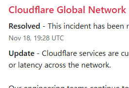 Cloudflareの障害に注目が集まる、Google、X、OpenAIなどに影響多数 - 記事アクセスランキング - 窓の杜