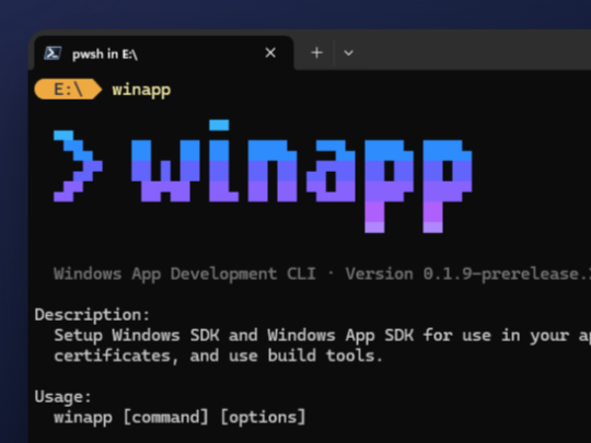 Microsoft、「Windows App Development CLI」（winapp）を発表 - 窓の杜